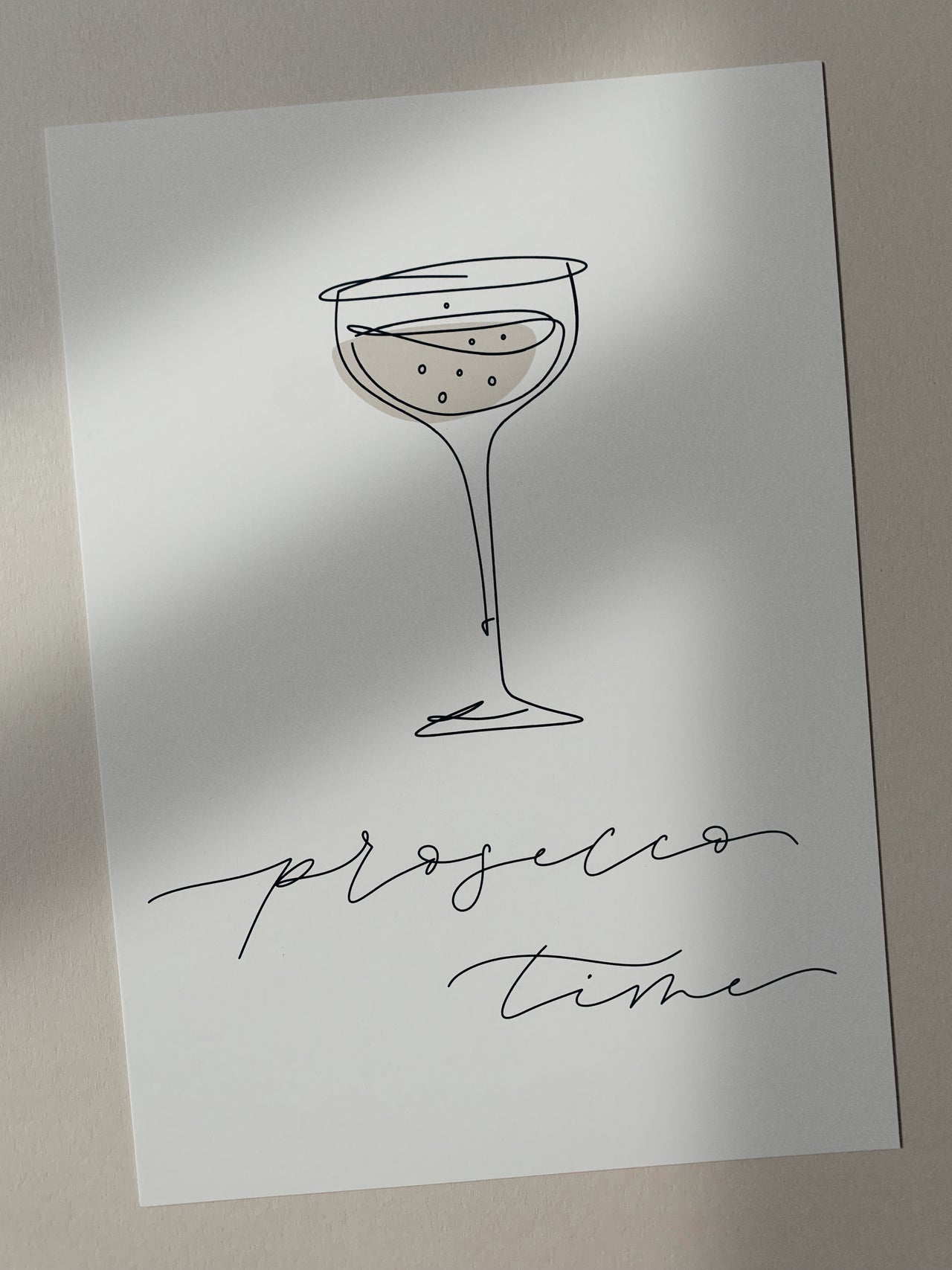 Prosecco A4 Print – Studio Marie Claire