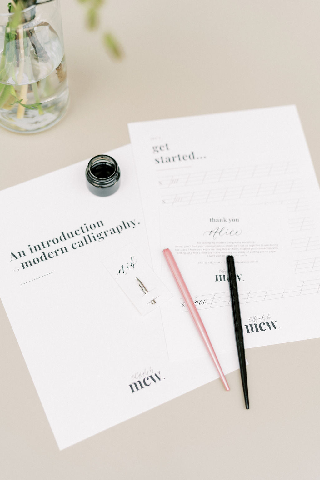 Private Modern Calligraphy Virtual Workshop for Beginners – Studio ...